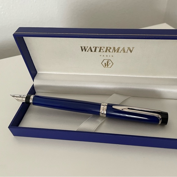 Office | Blue Vintage Waterman Fountain Pen Medium Nib | Poshmark